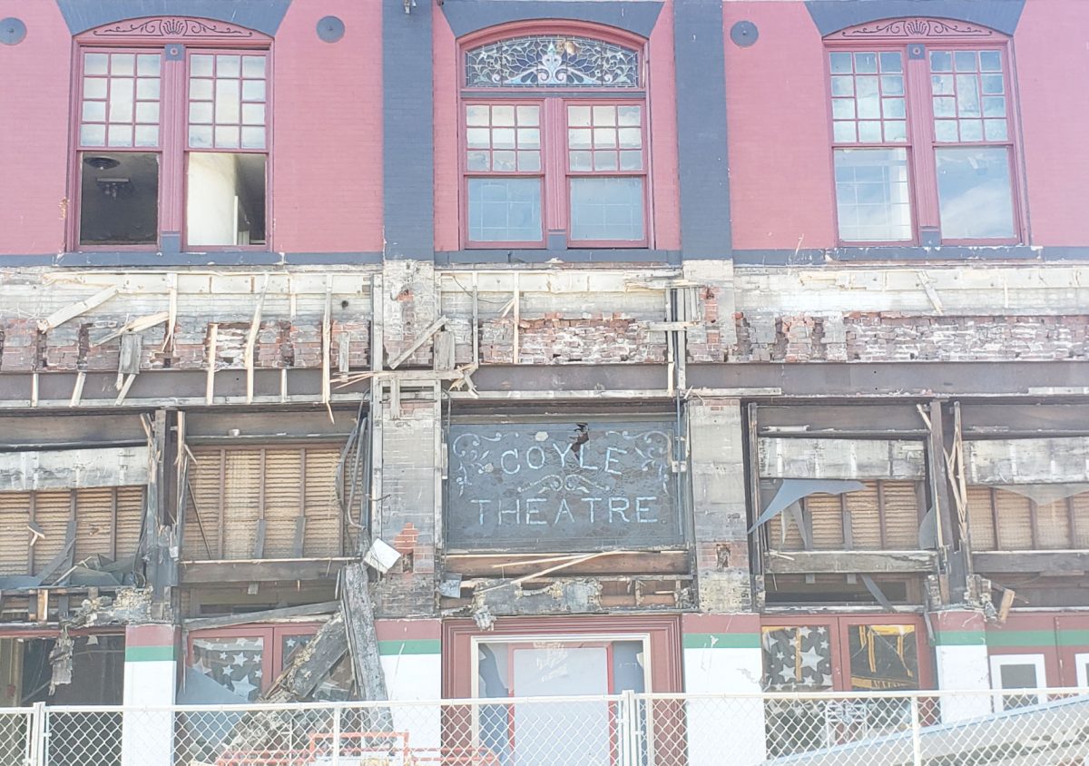 Original Coyle Theater sign discovered in the rubble - Observer-Reporter